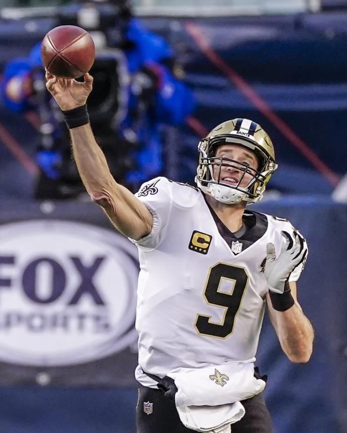 Brees tiene perforación de pulmón y cinco costillas fracturadas