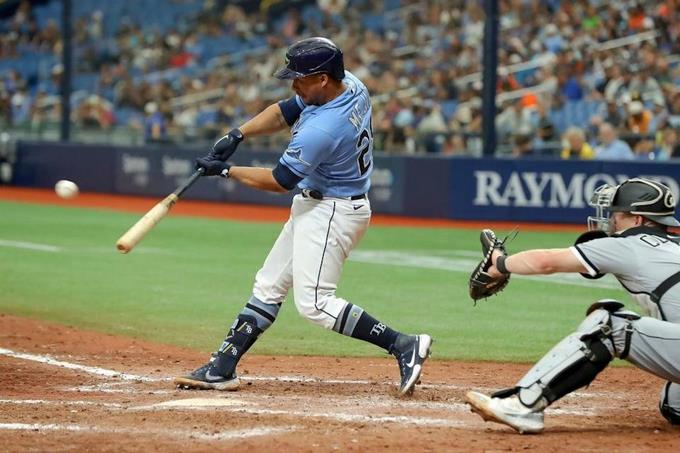 Francisco Mejía produjo tres carreras con un doble en triunfo Rays