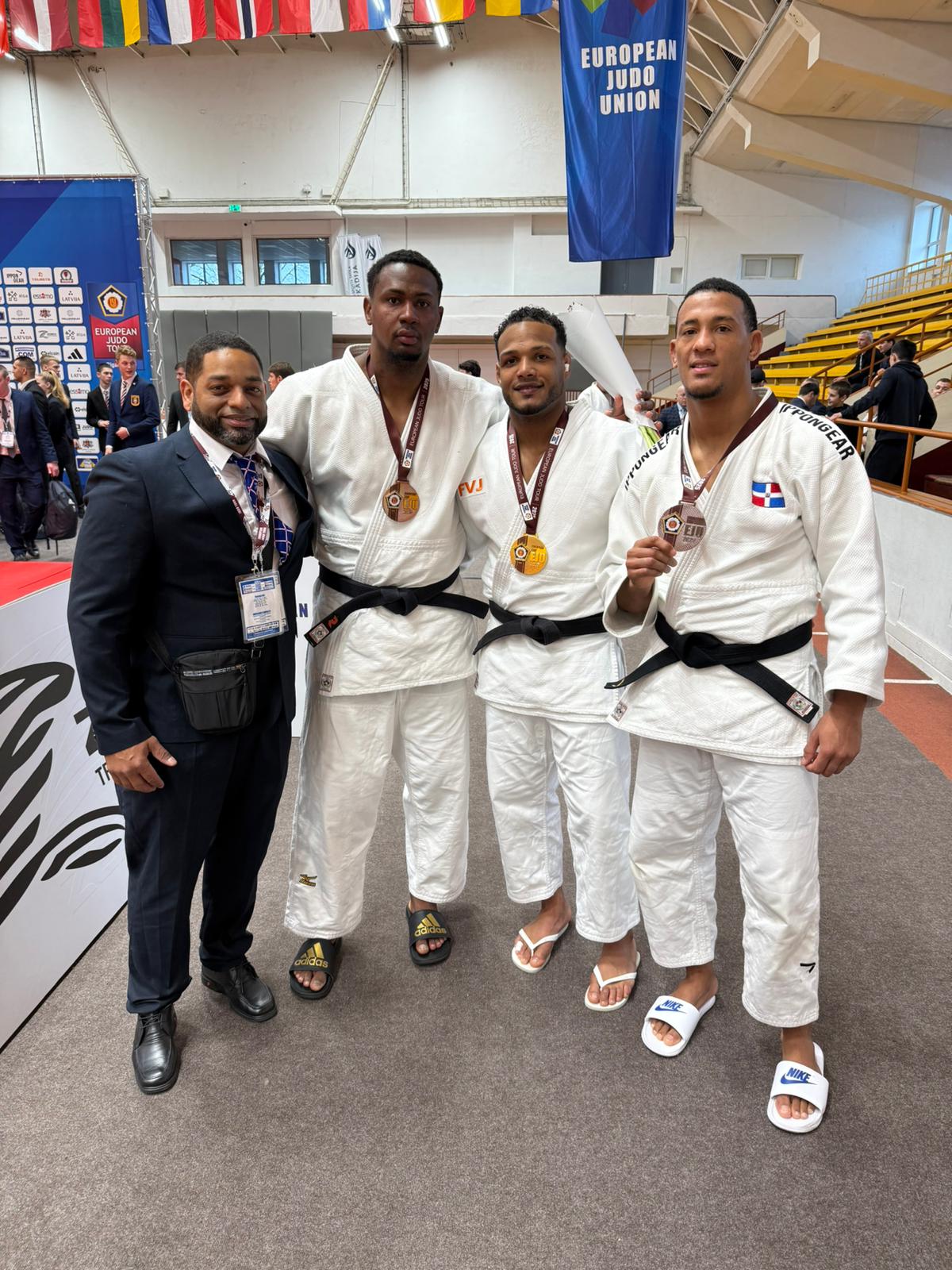 Judocas conquistan un oro y tres bronces en copa europea Latvia